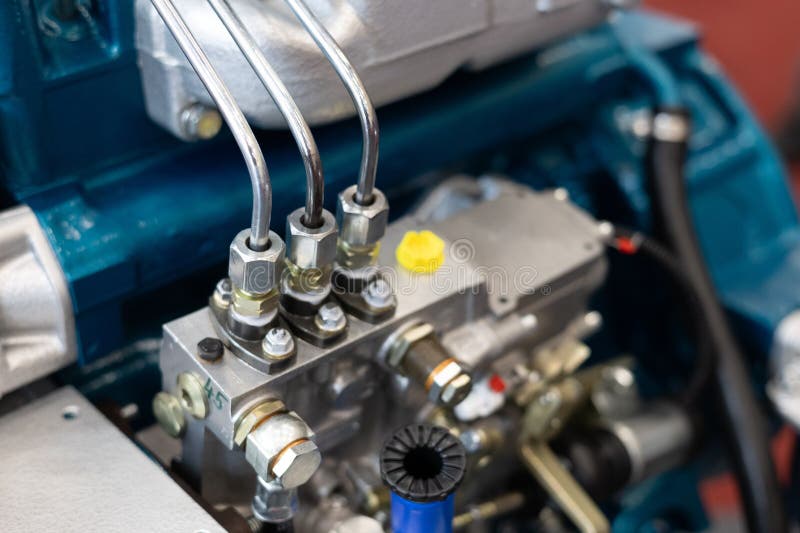 Engine Details Background Close Up. Diesel Engine. Fragment of a Diesel ...