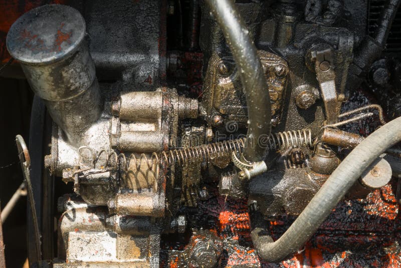 Diesel engine stock image. Image of crankcase, power - 137189965