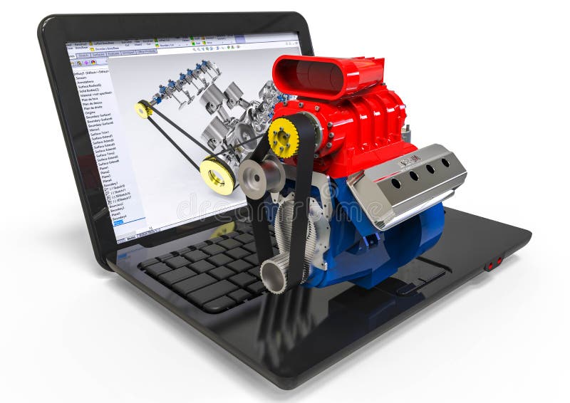 3D Rendering Representing an Airplane Jet Engine Developmen Stock ...