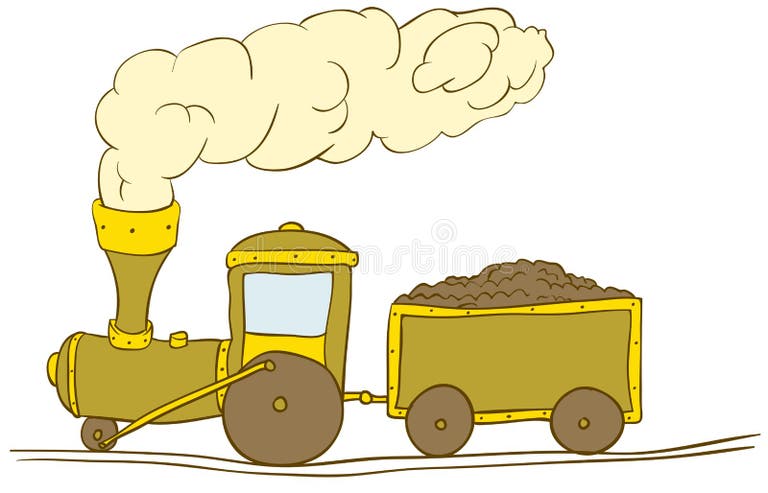 Railway Engine Painting Stock Illustrations – 806 Railway Engine ...