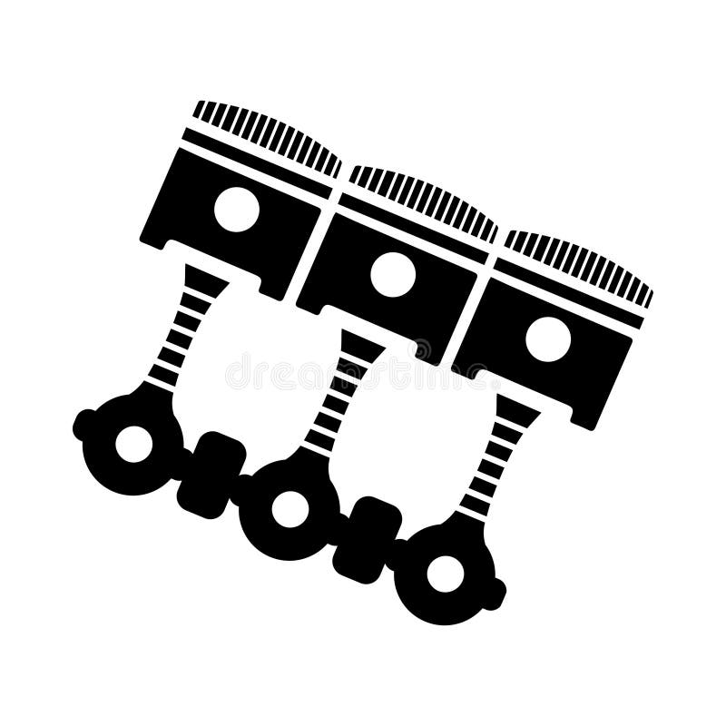 Engine, Equipment, Machine Parts, Piston Icon Stock Vector ...