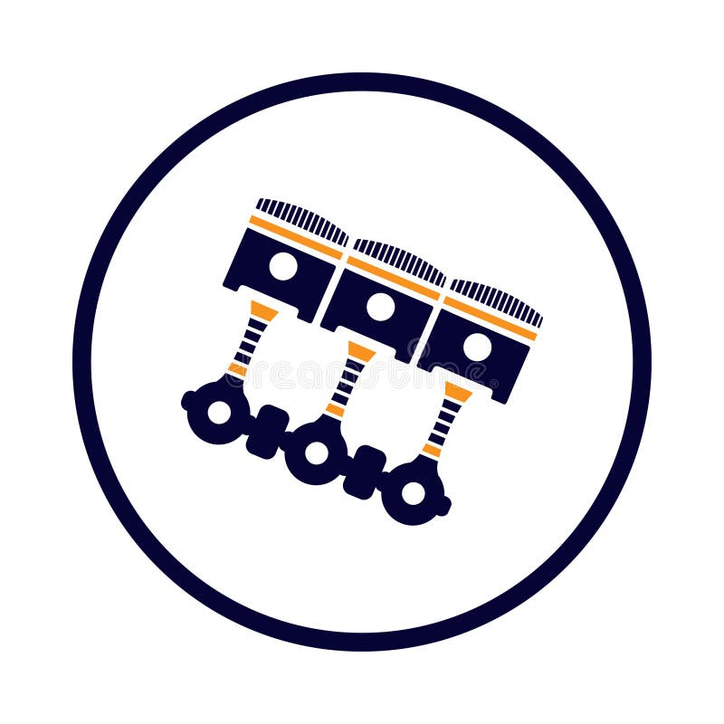 Engine, Equipment, Machine Parts, Piston Icon Stock Vector ...