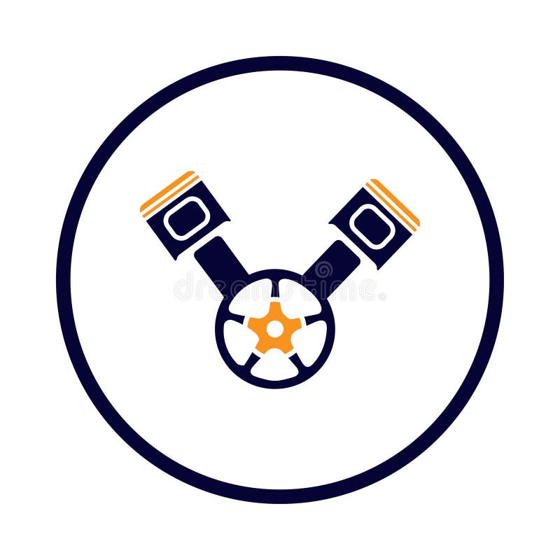Engine, Equipment, Machine Parts, Piston Icon Stock Vector ...