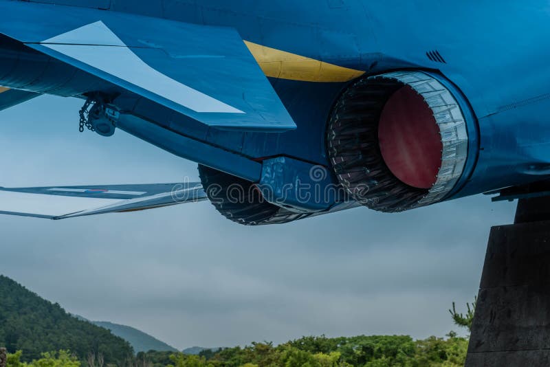 Engine Exhaust of Military Jet Engine Editorial Stock Photo - Image of ...