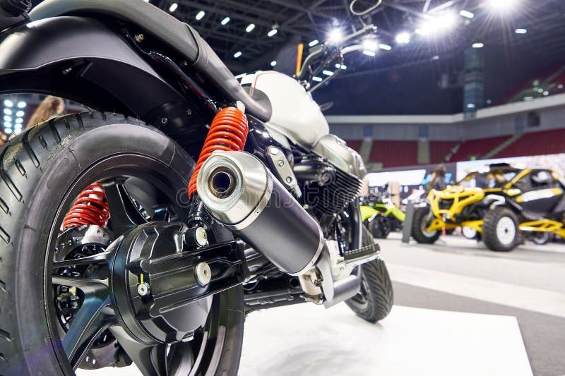 Engine of Modern Motorcycle Editorial Stock Image - Image of view ...