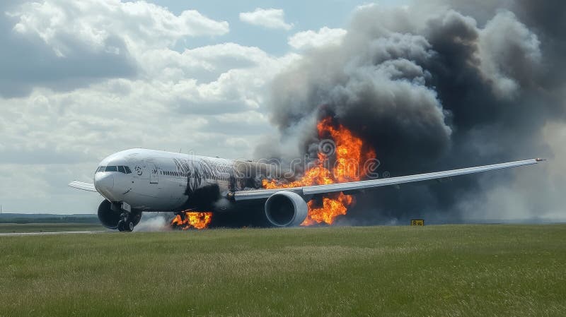 Engine Failure during Flight Leads To Fire Outbreak on Airplane ...
