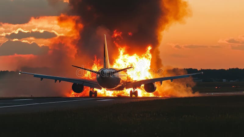 Engine Failure Leads To in Flight Fire Emergency on Passenger Aircraft ...