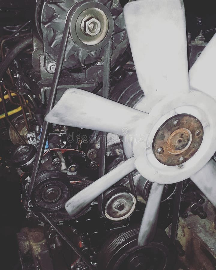 Engine 6610 Ford Tractor Blue Stock Image - Image of engine, ford ...