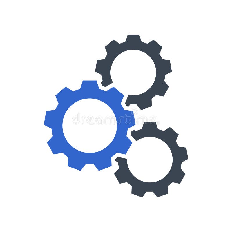 Engine, gear icon stock vector. Illustration of sign - 174903516