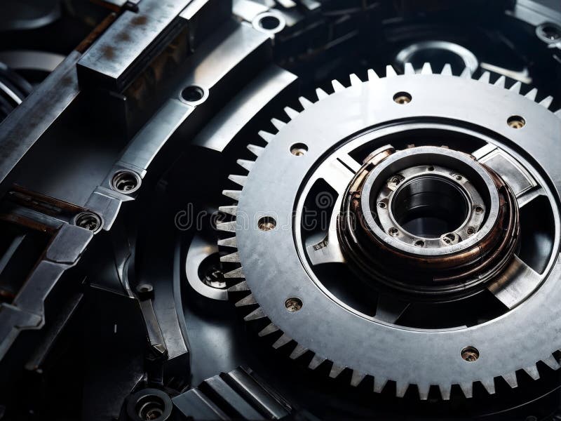 Engine Gear Mechanism, Abstract Background Stock Illustration ...