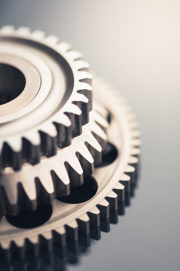 Engine Gear Wheel with Cogs Stock Photo - Image of background, machine ...