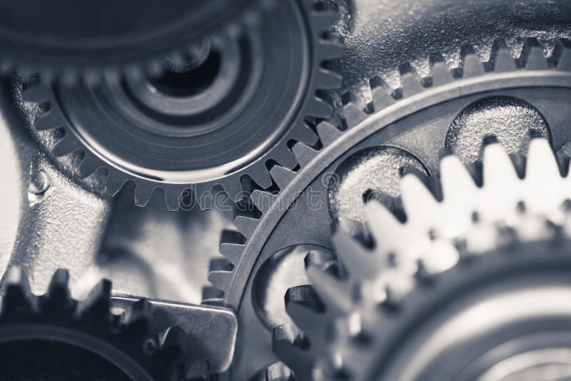 Engine Gear Wheels, Industrial Concept Background Stock Photo - Image ...