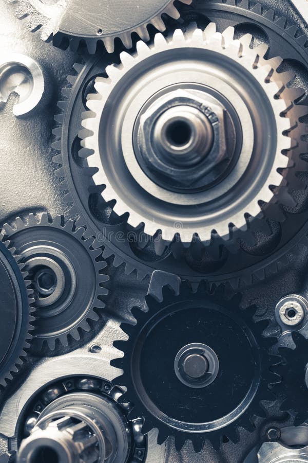 Engine gear wheels stock photo. Image of macro, closeup - 87363930