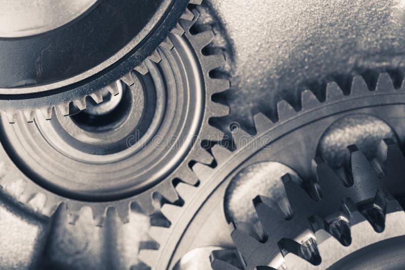 Engine Gear Wheels, Industrial Background Stock Image - Image of ...