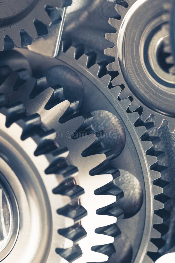 Engine gear wheels stock image. Image of mechanical, design - 90764651