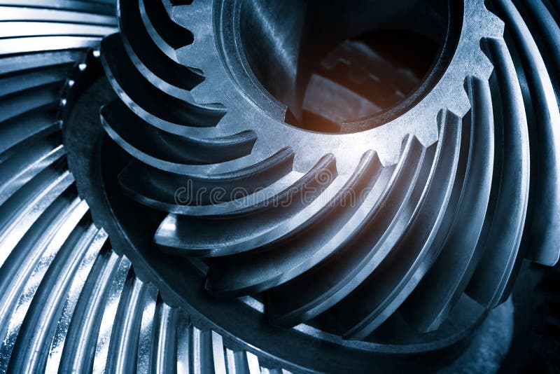 Engine Gear Wheels, Industrial Concept Background Stock Photo - Image ...
