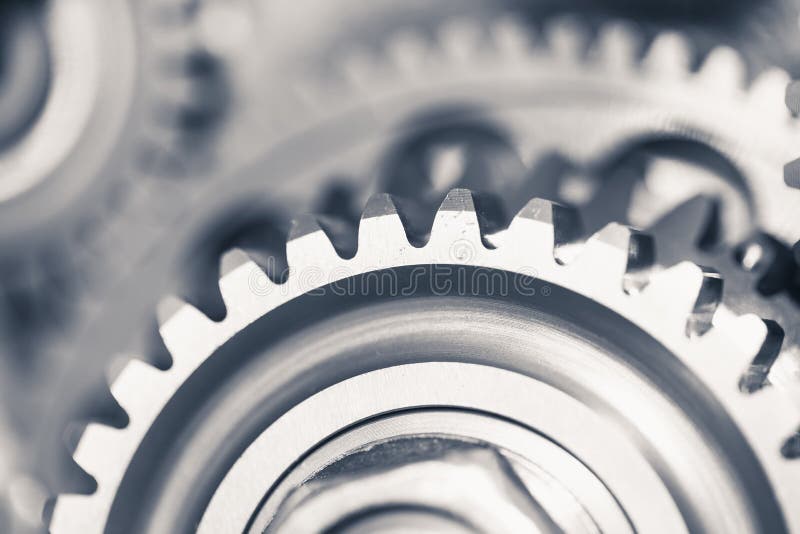 Engine Gear Wheels, Industrial Background Stock Image - Image of ...