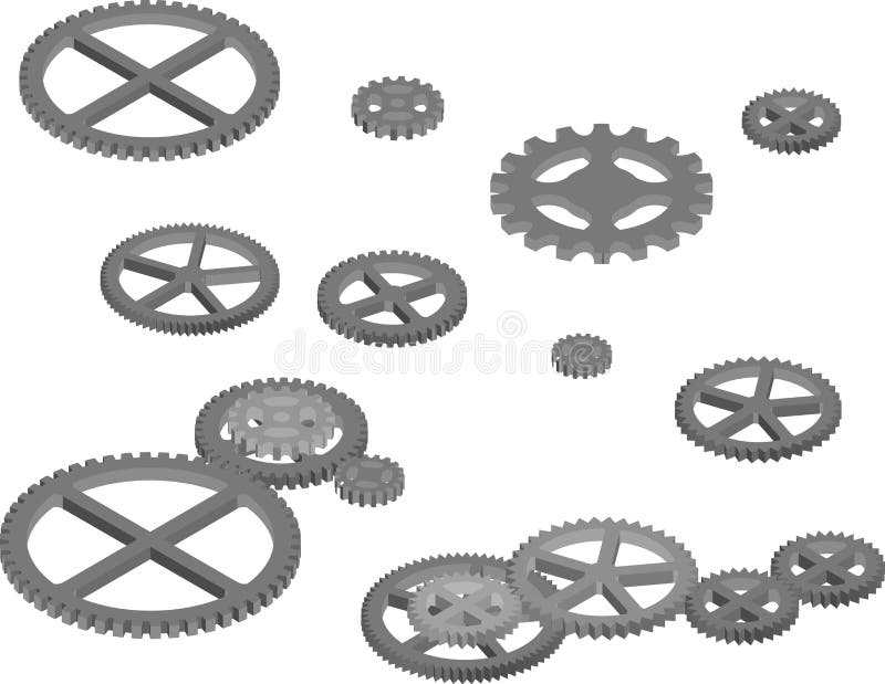 Engine Gears in Form of Cloud. Cloud Computing and Networkin Con Stock ...
