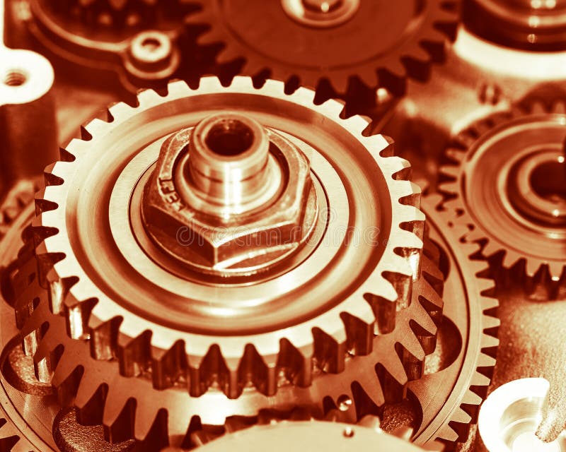 Engine gears wheels stock image. Image of idea, engine - 84619095