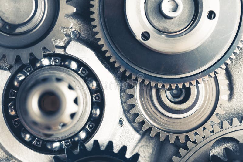Engine gears wheels stock image. Image of mechanics, industry - 86697709
