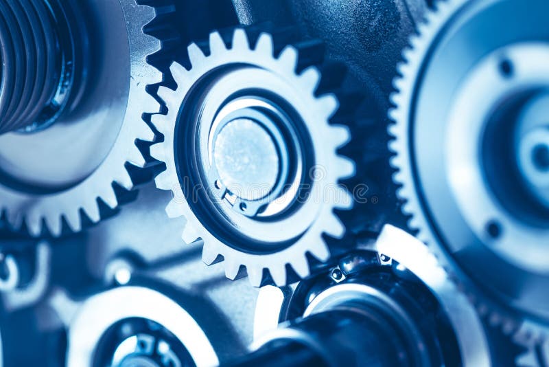 Engine gears wheels stock image. Image of engine, mechanical - 85292731