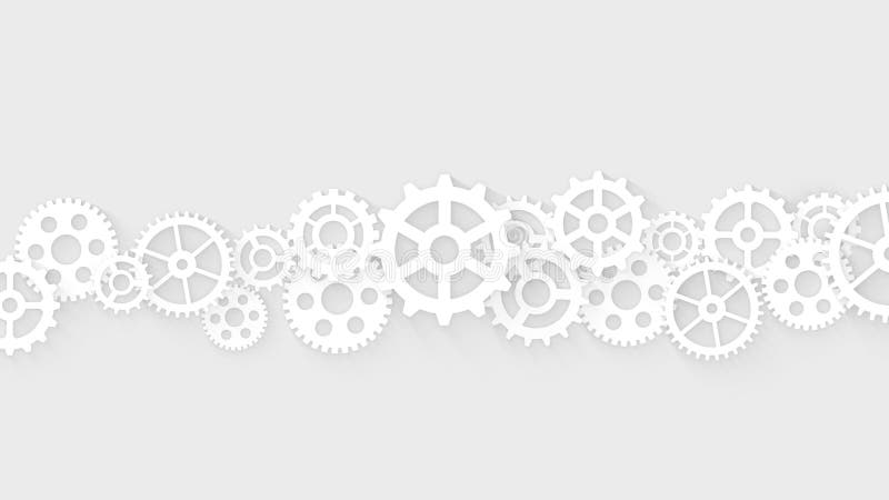 Engine Gears Wheels Rotate. Work Process Concept Stock Footage - Video ...