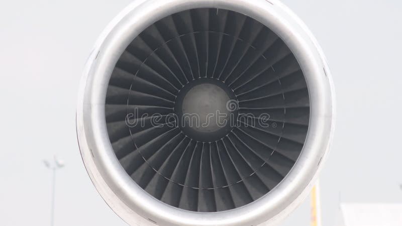 Engine of a Giant Cargo Aircraft Stock Video - Video of military ...