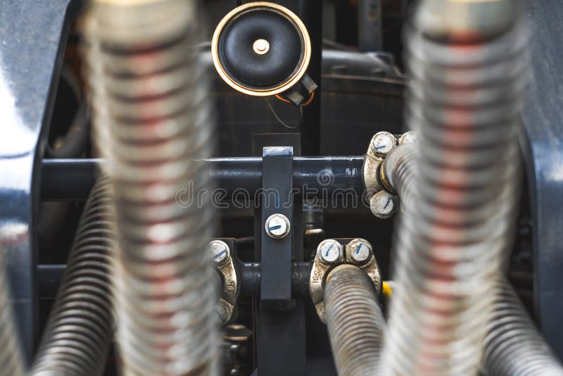Engine hose details stock image. Image of cylinder, machinery - 119510269
