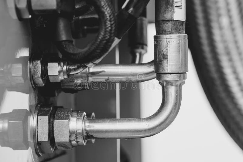 Engine hose details stock image. Image of mechanical - 119630927