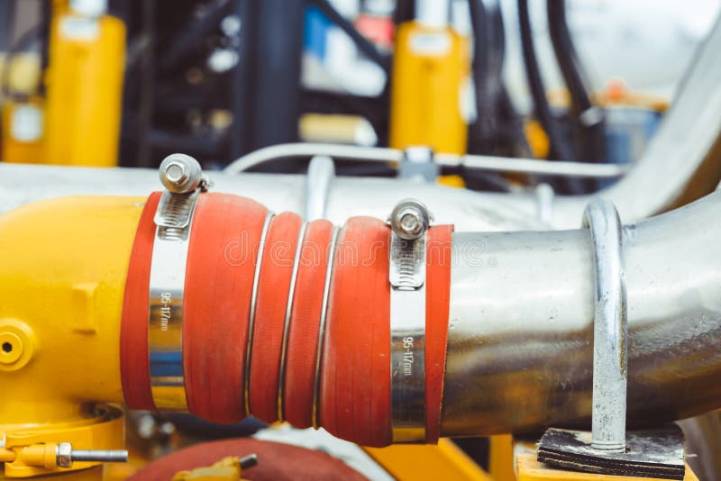 Engine hose details stock photo. Image of gears, industrial - 144694866