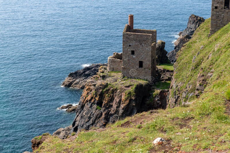 Botallack mine in Cornwall stock image. Image of coastpath - 235715571