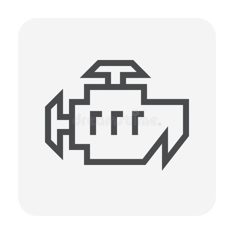 Engine icon black stock vector. Illustration of line - 164757298
