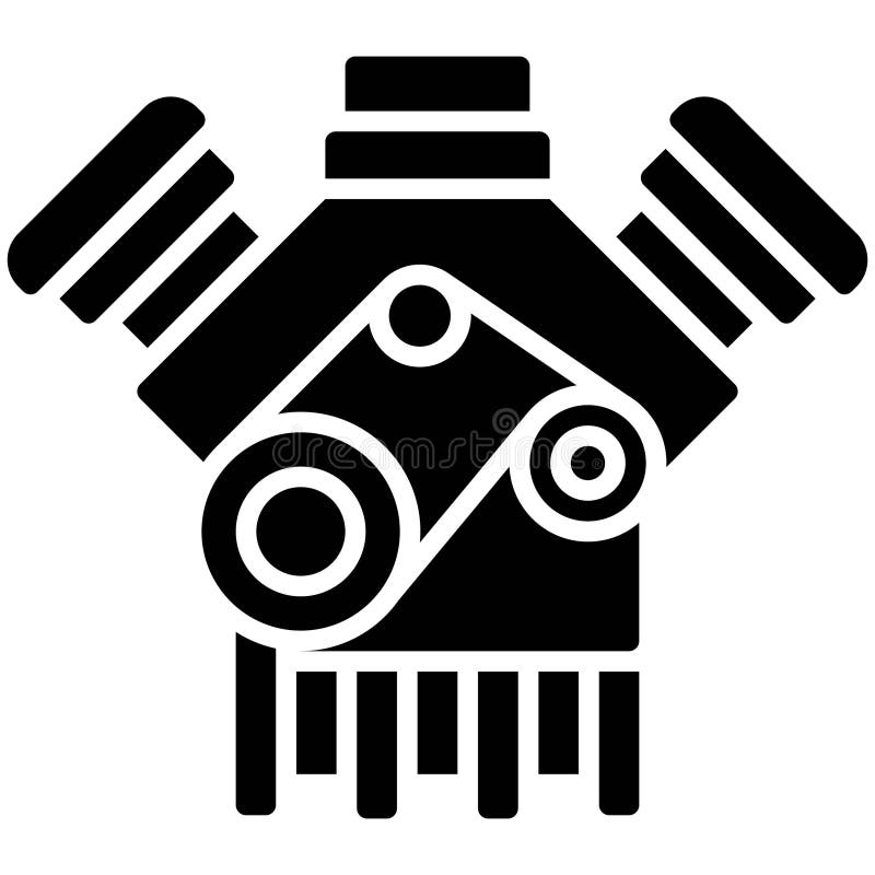 Engine Icon, Car Accident and Safety Related Vector Stock Vector ...