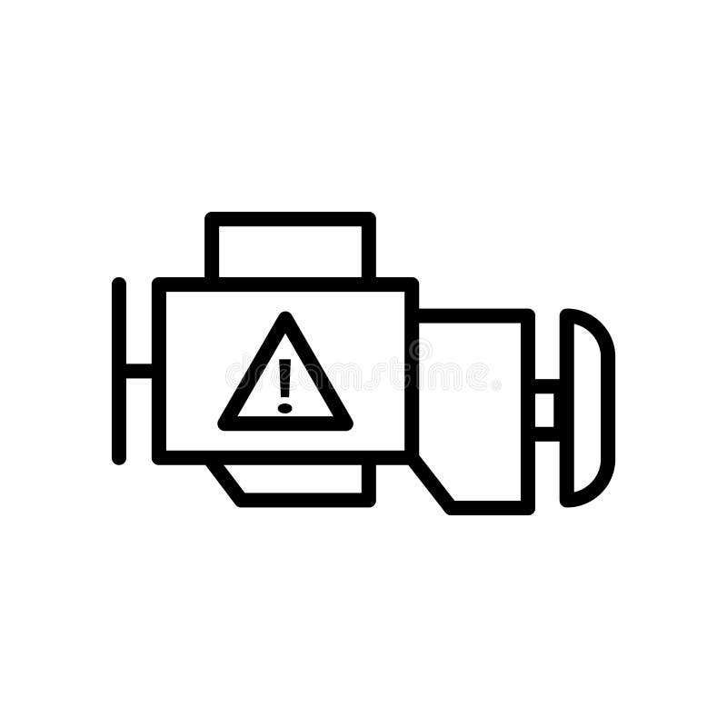 Engine Icon Vector Isolated on White Background, Engine Sign , Linear ...