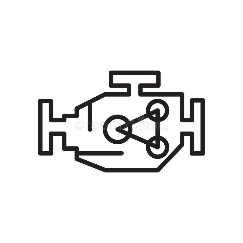 Engine Icon Vector Sign and Symbol Isolated on White Background Stock ...