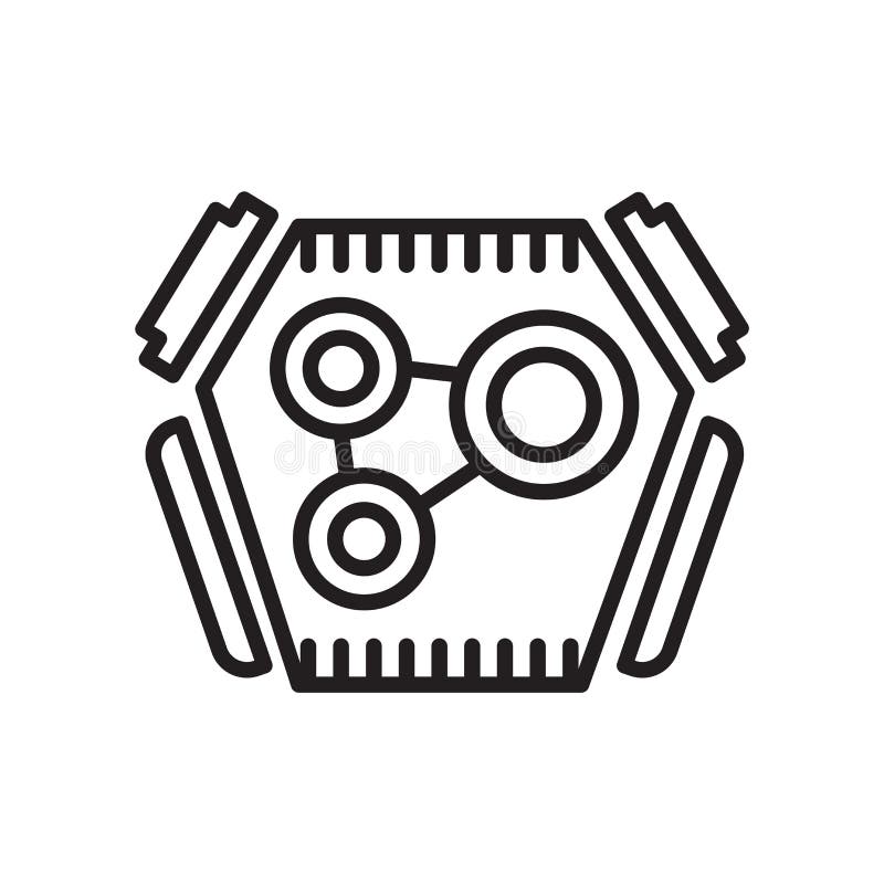 Engine Icon Vector Sign and Symbol Isolated on White Background Stock ...