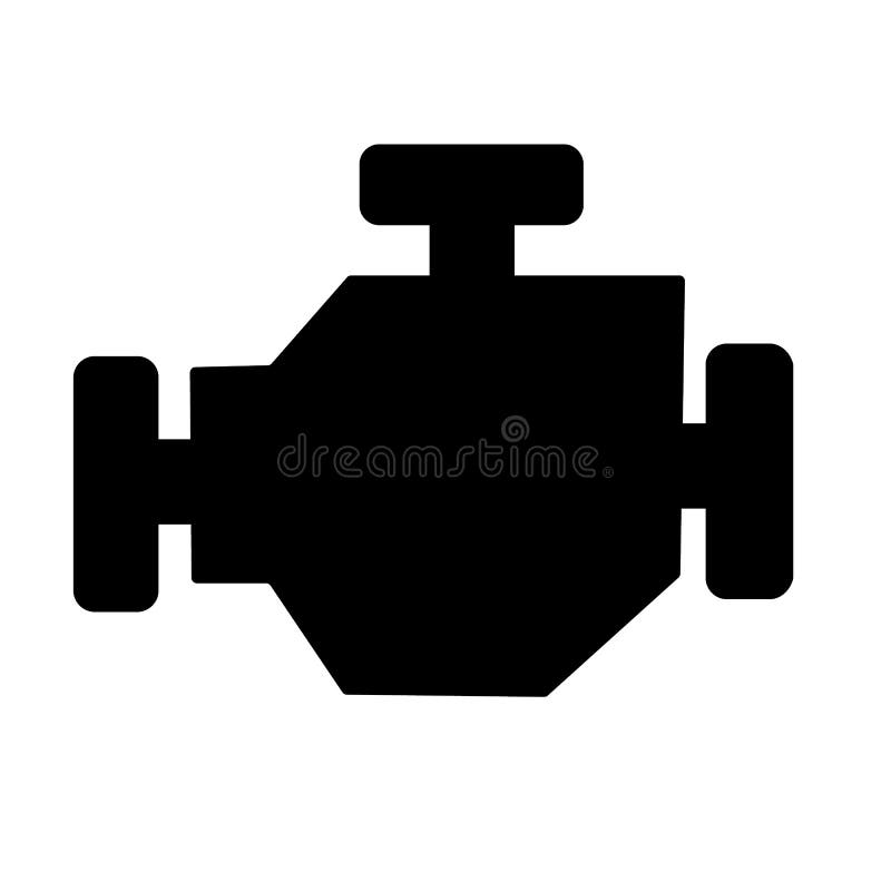 Engine Icon on White Background. Engine Sign. Flat Style. Car Engine ...
