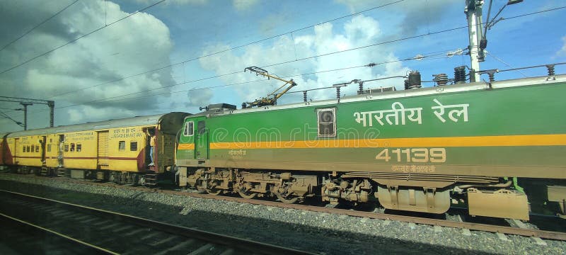 Engine of Indian Railway Train Editorial Photo - Image of railway ...