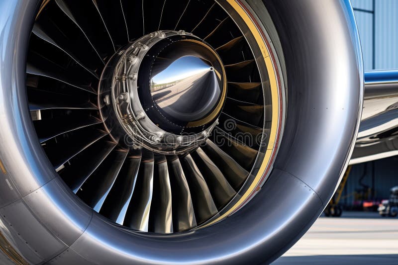The Engine Inlet of a Modern Private Jet Stock Photo - Image of engine ...