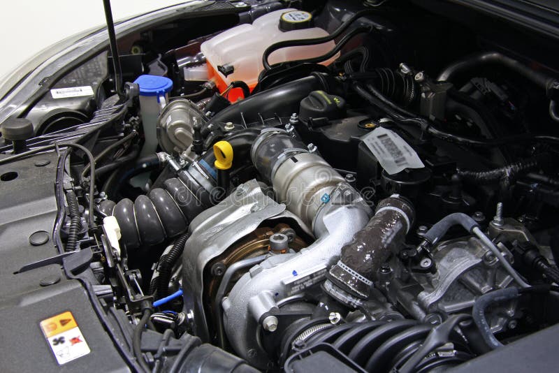 Engine inside a car stock image. Image of fuel, internal - 22021157