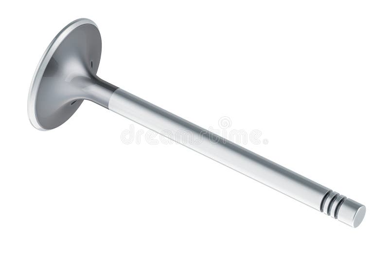 Engine Intake Valve, 3D Rendering Stock Illustration - Illustration of ...