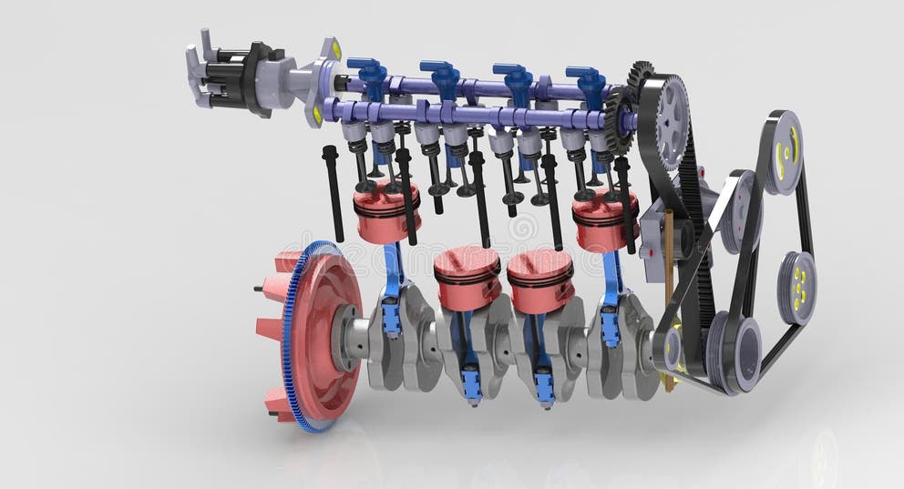 Engine interior Parts stock illustration. Illustration of gear - 334985506