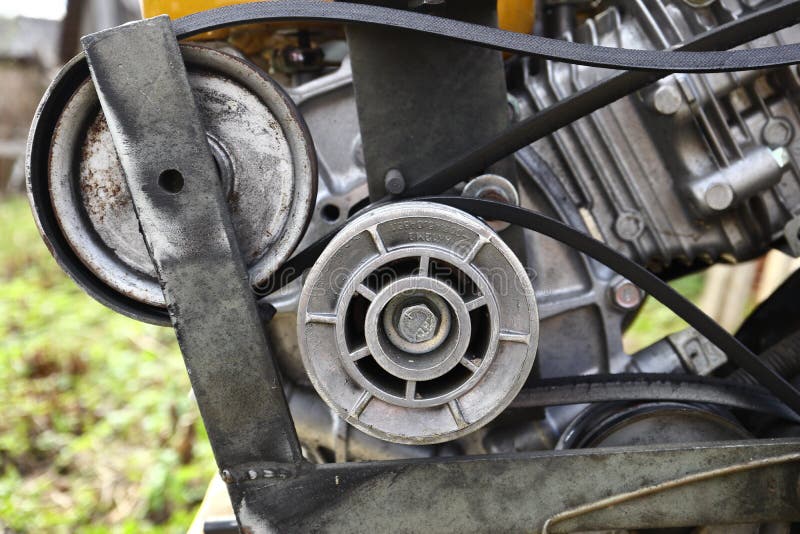 The Engine Light Agricultural Machine with a Drive Stock Photo - Image ...