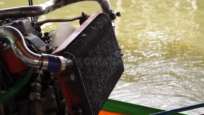 Long-tail Boat or Speedboat that Cruises the Moei River in Thailand ...