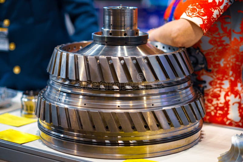 Engine Low Pressure Compressor Rotor Editorial Image - Image of factory ...