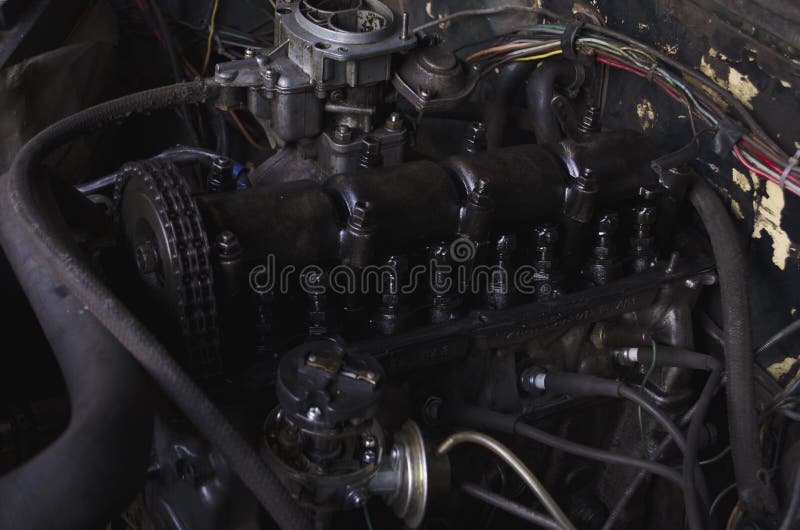 Engine Machine. Car Repair and Its Components. Car Engine in ...