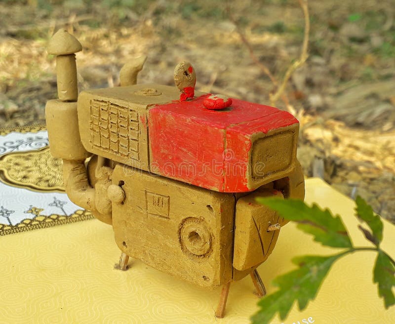 Engine Made of Clay Beautiful Engine Photo Stock Photo - Image of clay ...