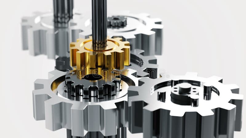 Engine and Mechanical Engineering Stock Illustration - Illustration of ...