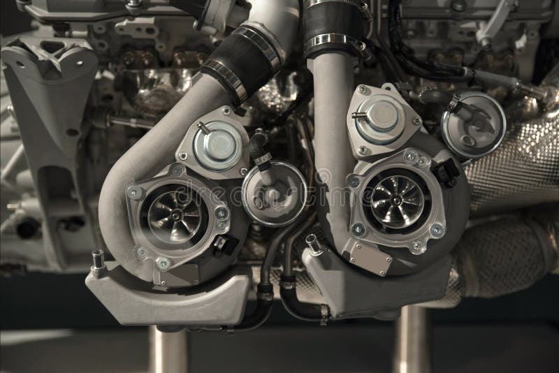 Engine of a modern car stock image. Image of motor, gear - 164369361