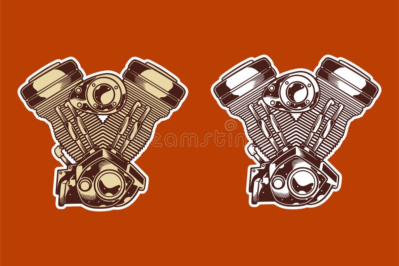 Engine Motor Vector Illustration Cartoon Style Stock Illustration ...